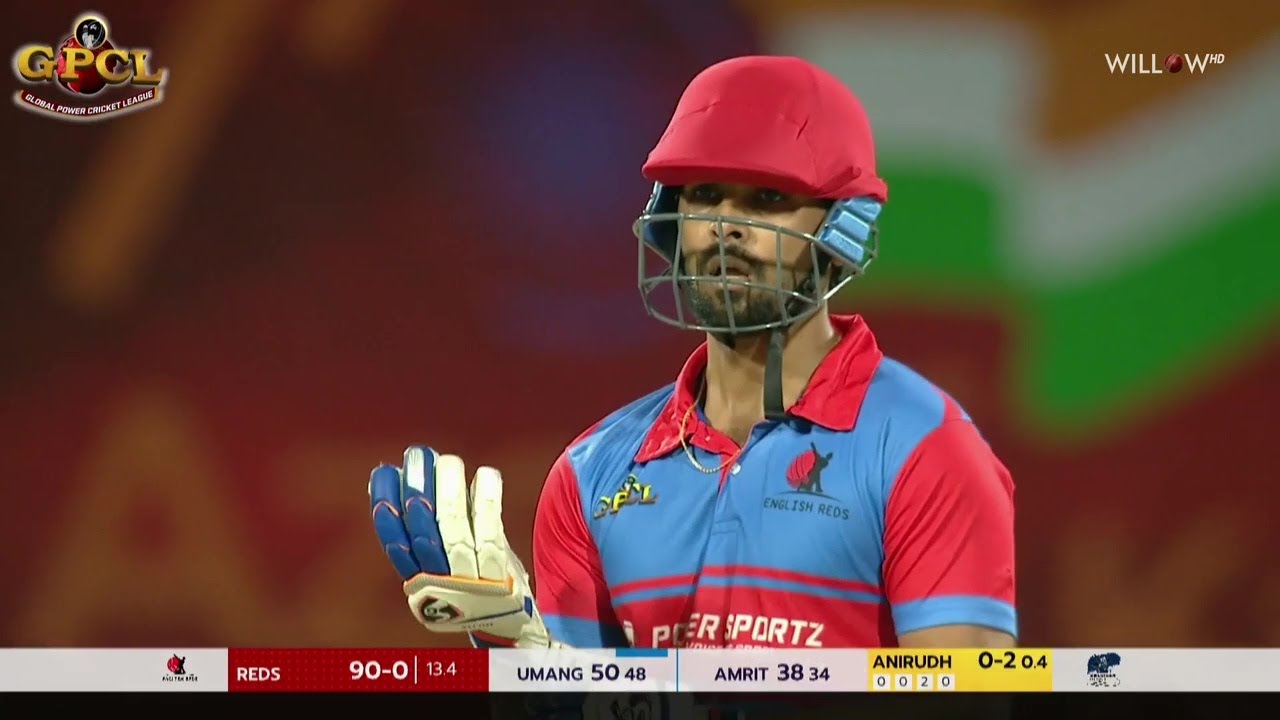 Umang Sharma 63 runs vs American Indigos| Match 12 - English Reds vs ...
