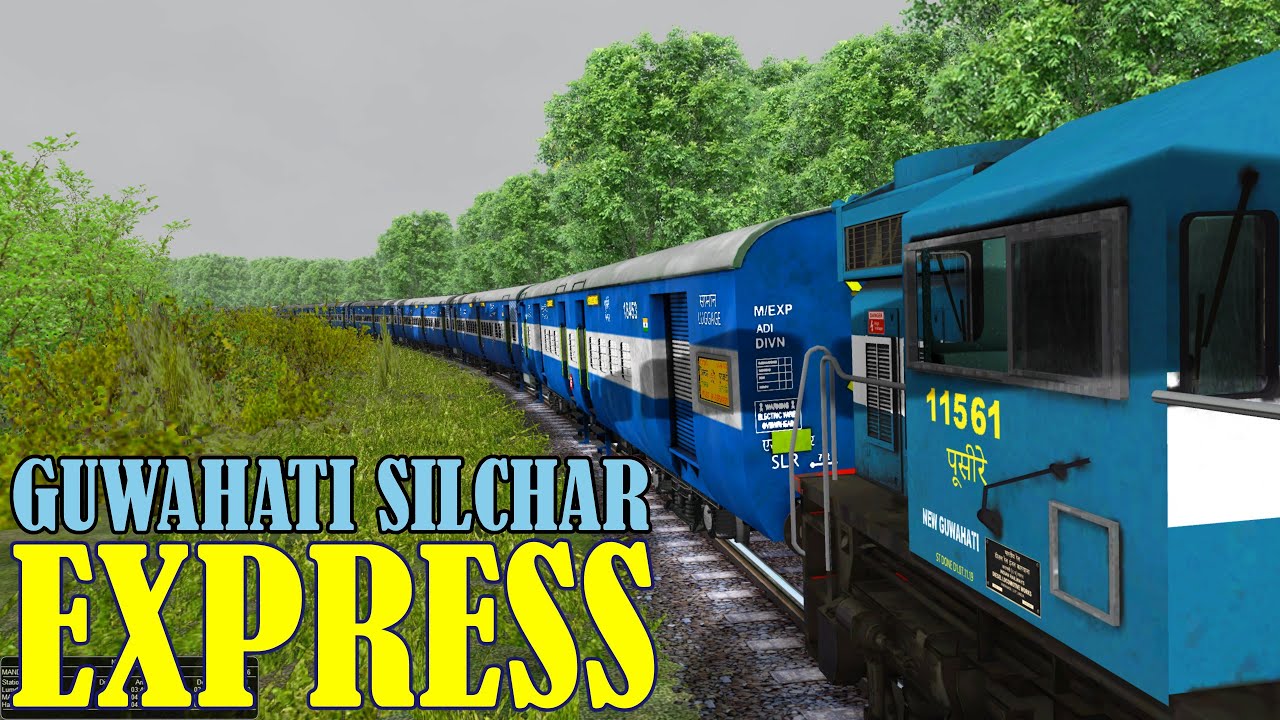 Guwahati - Silchar Express II Loco Reversal & Banker II Lumding Junction In NFR Route - YouTube