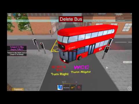 roblox csg london east bus simulator route 58 - YouTube
