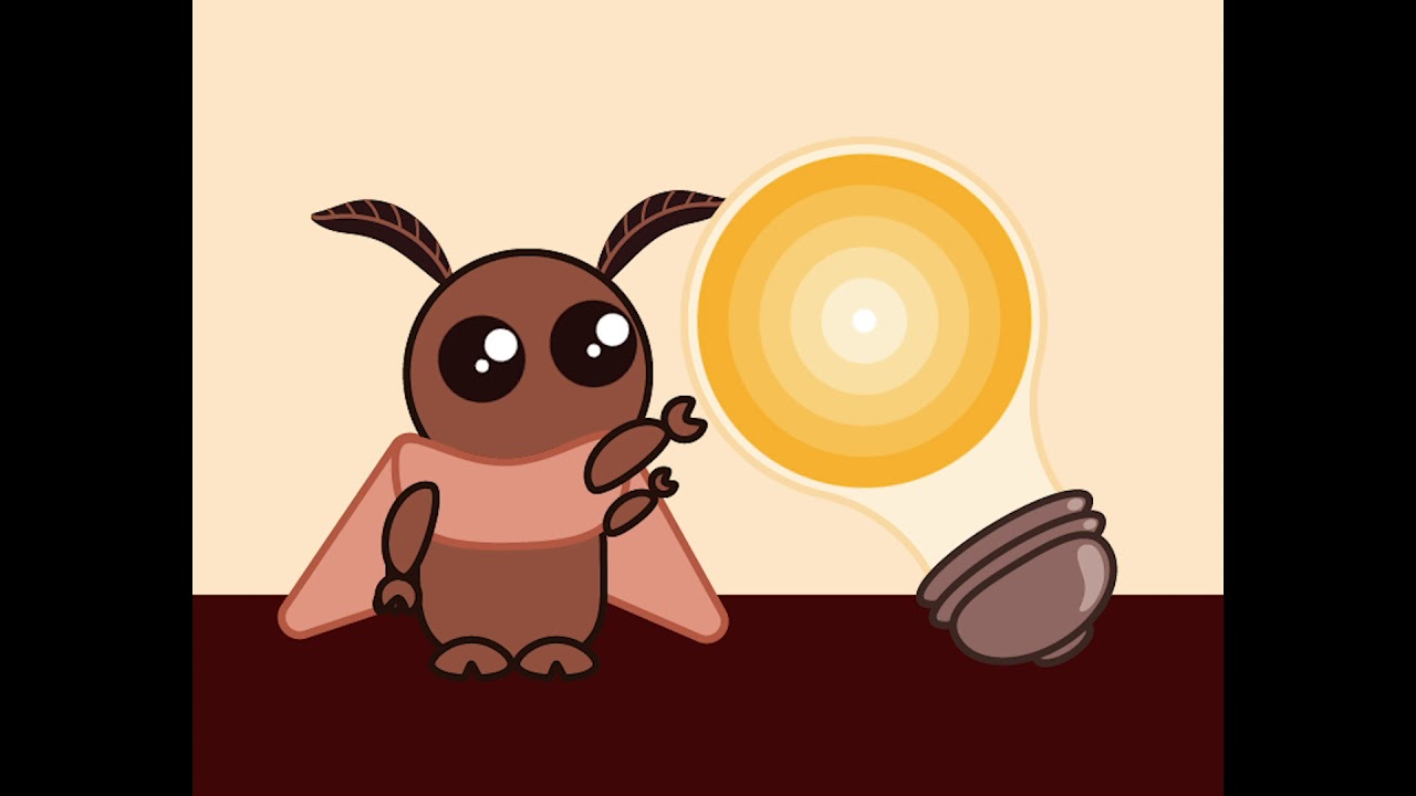 Moth animation test - YouTube