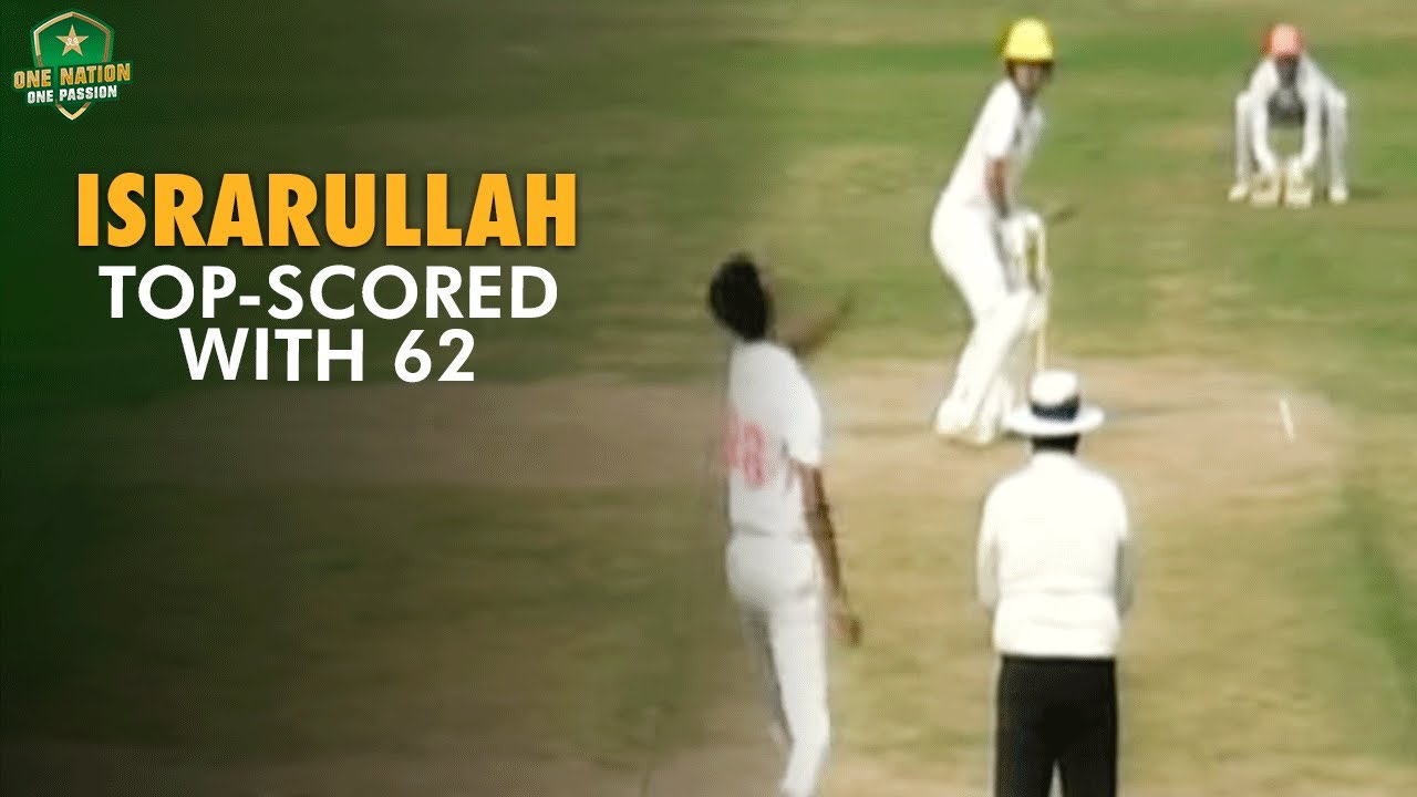 Israrullah top-scored with 62 | Peshawar vs AJK | Quaid-e-Azam Trophy ...