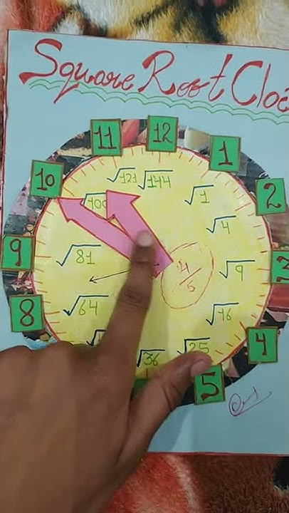 Square Root Clock|Square Root Trick|Square Root Method|Square Root ...