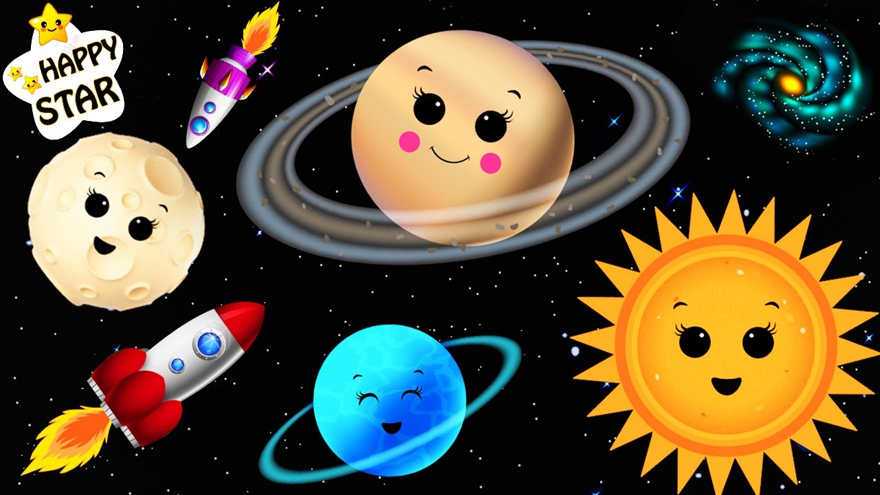 Dancing Planets - Colorful Rockets and Planet Dancing - Space Adventure ...