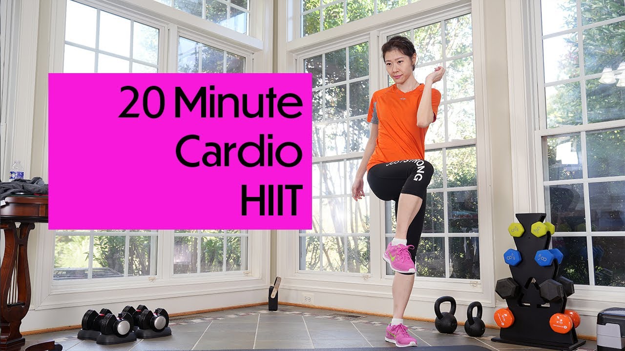 IntervalUp 20 Minute Cardio HIIT Workout at Home | No Equipment // 집에서 ...