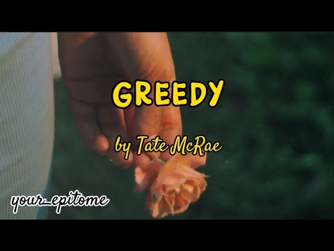 Greedy by Tate McRae (Lyrics Video) - YouTube