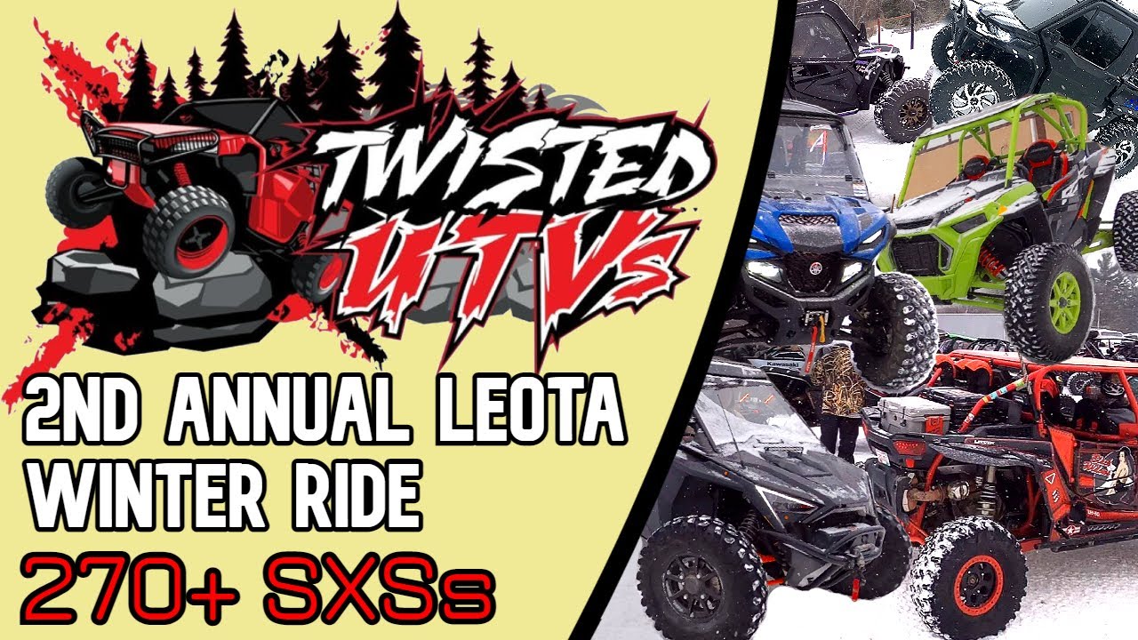 TWISTED UTVS 2ND ANNUAL WINTER RIDE IN LEOTA, MI | MORE THAN 270 SXSs ...
