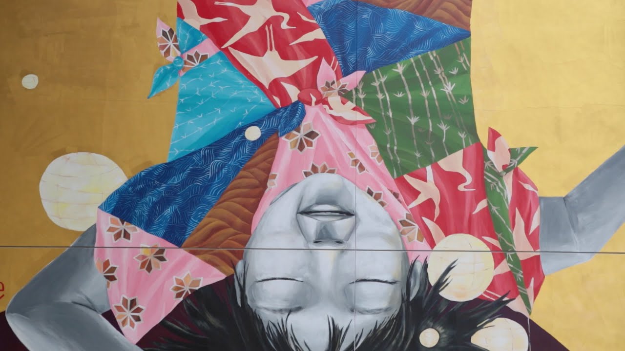 "Moon Beholders" mural by Katie Yamasaki - YouTube