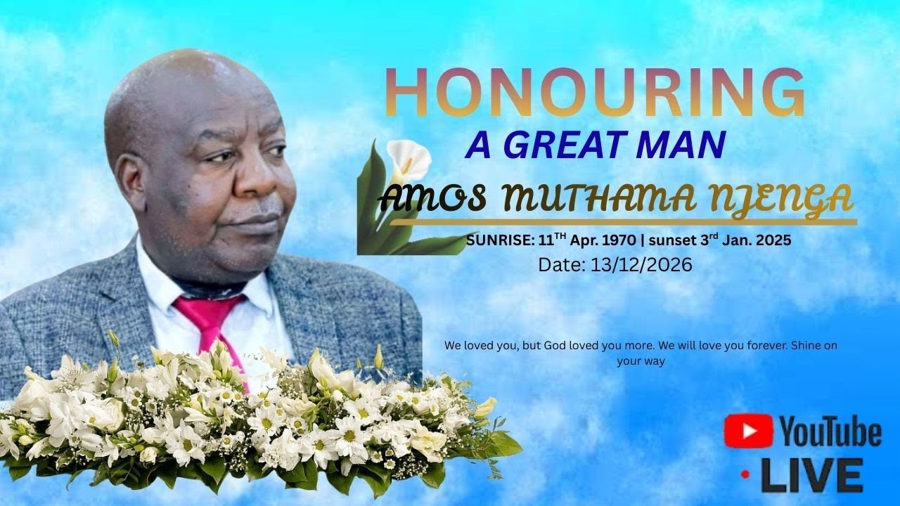 Honouring A Great Man: Amos Muthama Njenga - YouTube