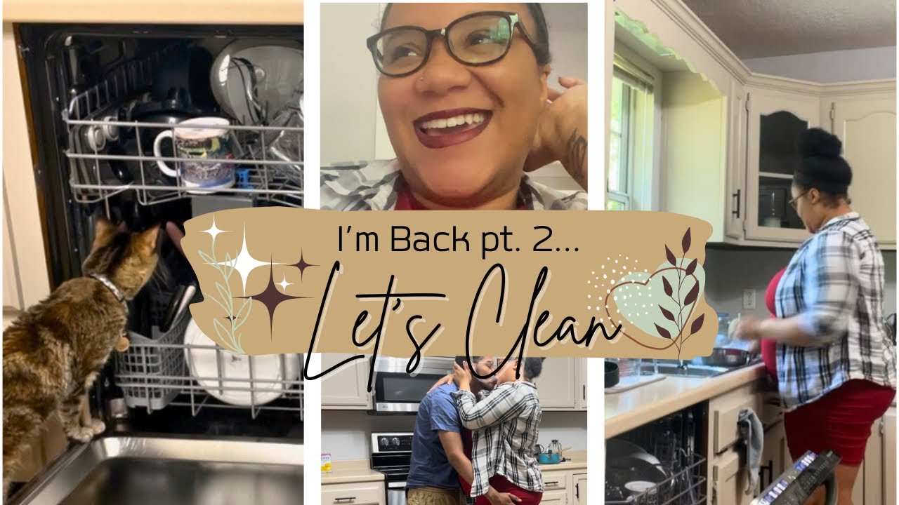 Diary Entry: Clean my kitchen with me | 8 months pregnant 🤰🏽 - YouTube