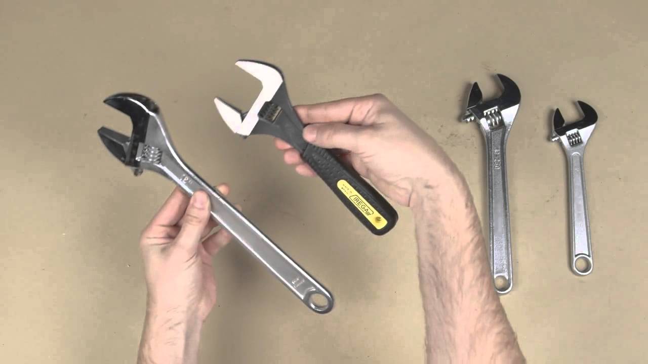 Irega SWO 99 - 8" black phosphated super wide jaw adjustable wrench ...