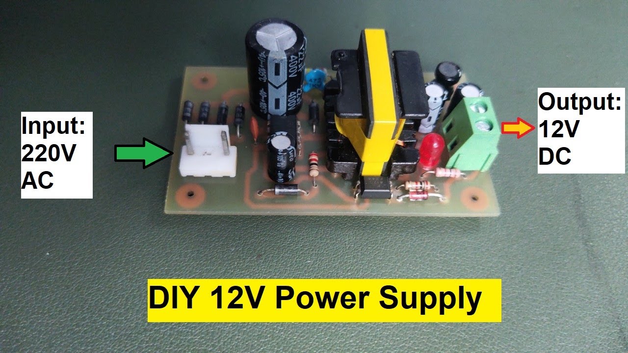 DIY 12 Volt Power Supply - YouTube