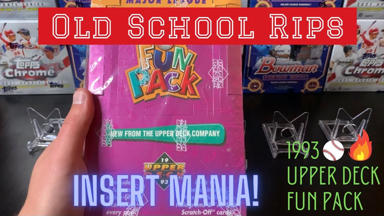 Old School Rips 1993 Upper Deck Fun Pack! - YouTube