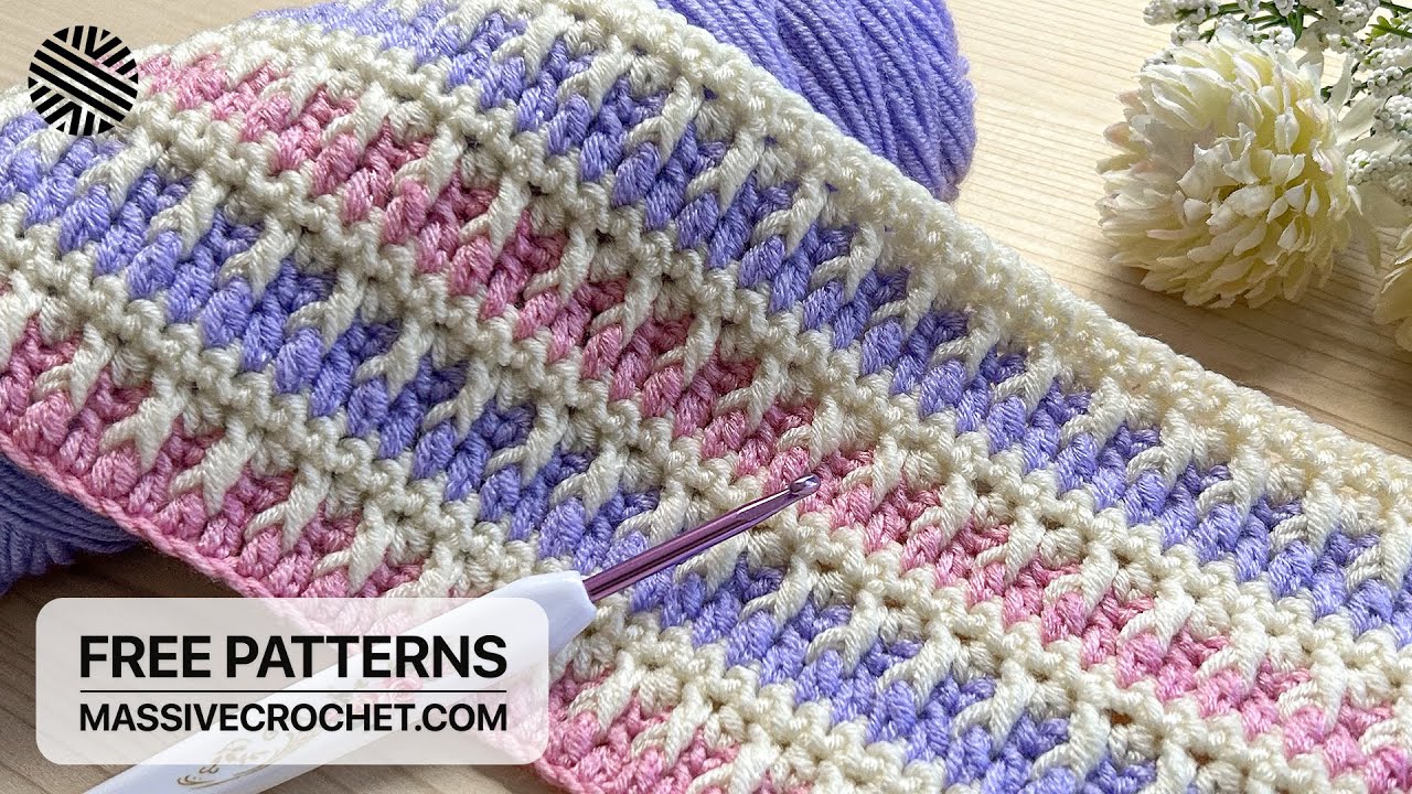 EASY & FAST Crochet Pattern for Beginners! ⚡️ 👌 UNUSUAL Crochet Stitch ...