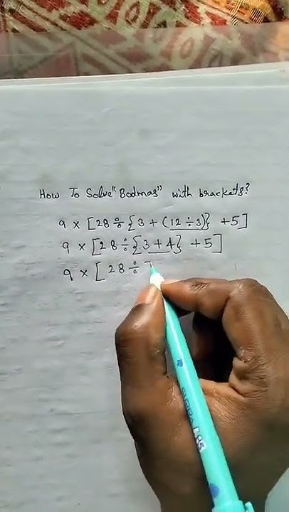 How to solve 'BODMAS' brackets sums? #maths - YouTube