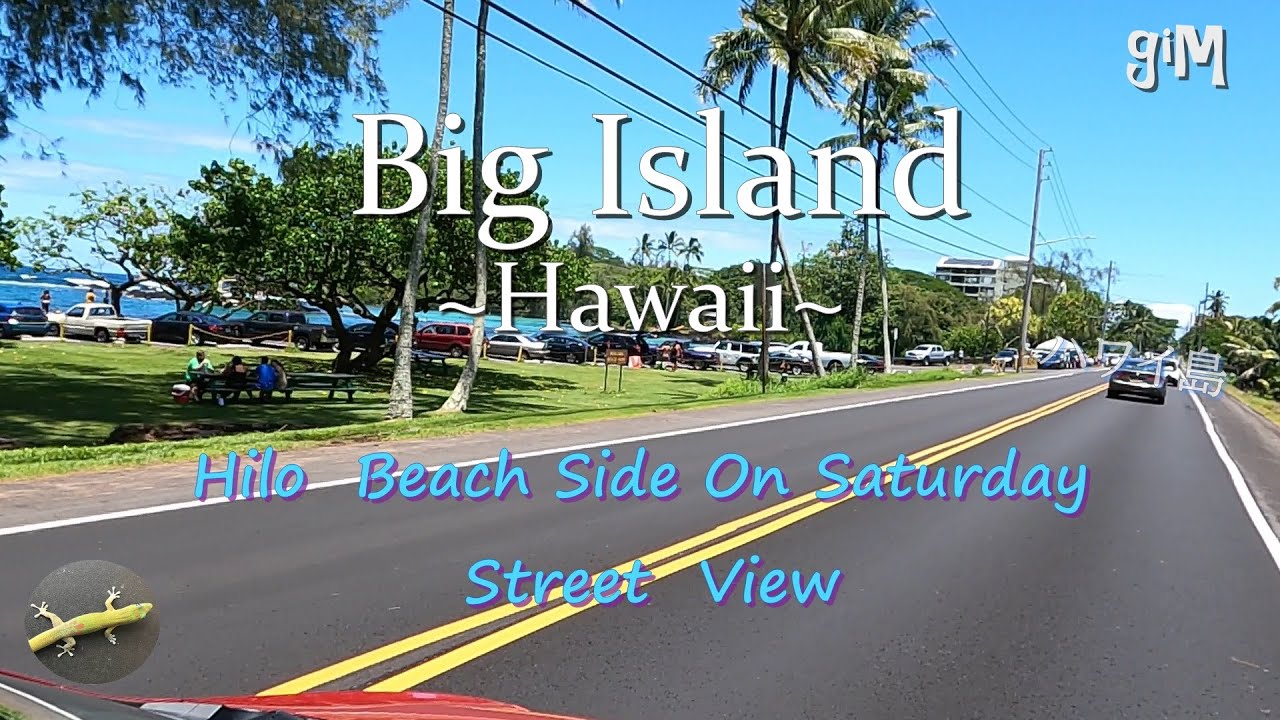 Hilo Beach Side On Saturday - Big Island, Hawaii (Town/Homes ) - YouTube