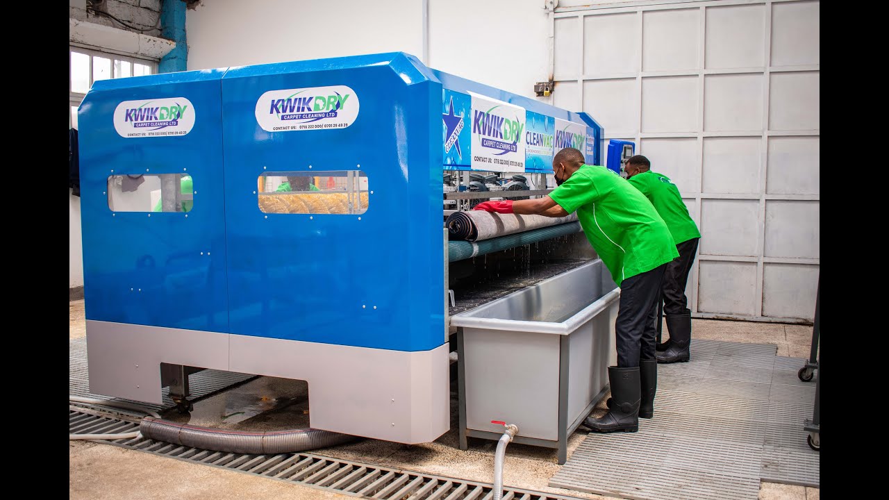 8 Brush 3 Step Fully Automated Carpet Cleaning Machine - YouTube