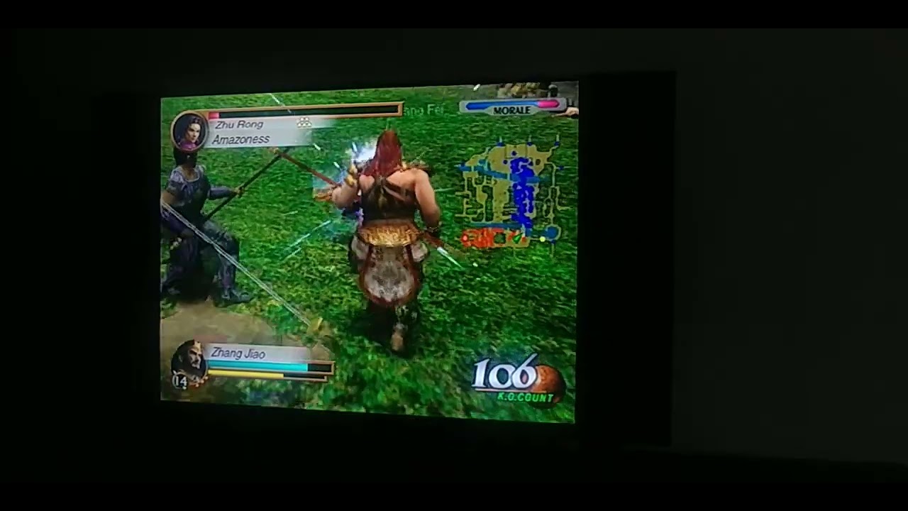 Dynasty Warriors 3 Xtreme Legends Zhang Jiao Charge Attacks 4 on Amazoness Defeated Ryona - YouTube