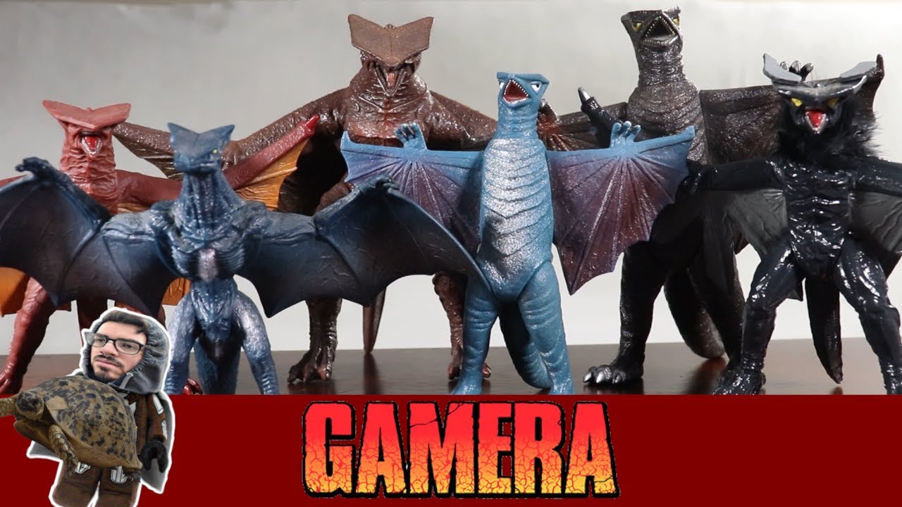 My Bandai Gyaos Figures - Gamera Toys - YouTube