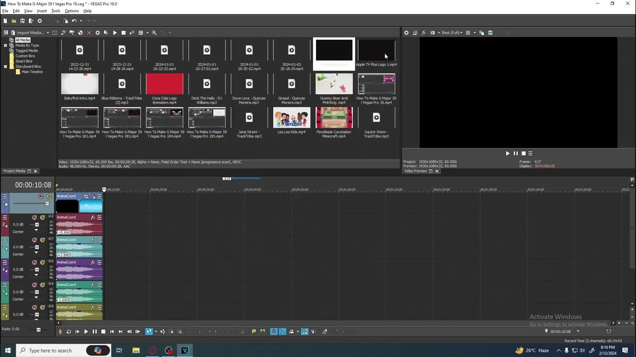 How To Make G Major 59 l Vegas Pro 18 - YouTube