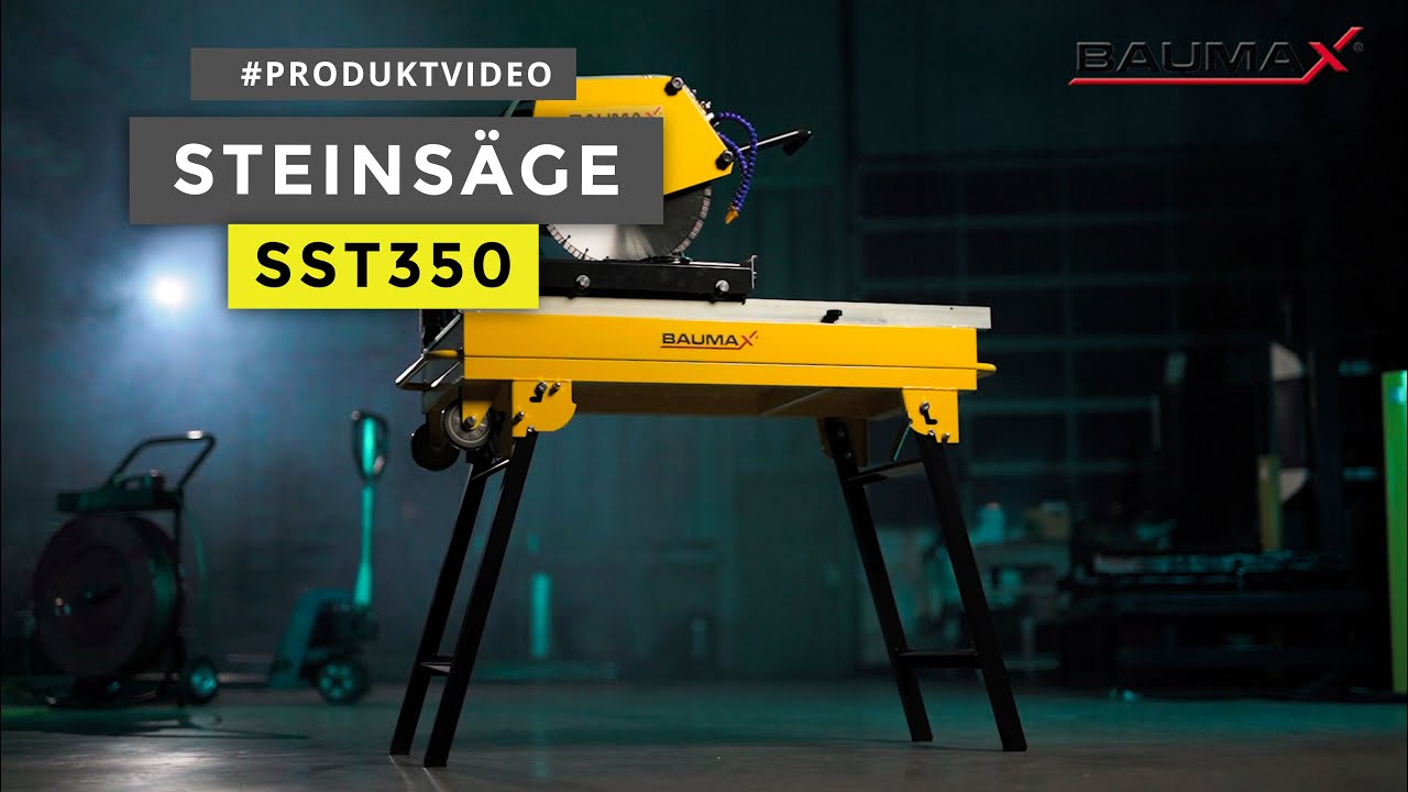 Produktvideo Steinsäge BAUMAX SST350 - YouTube