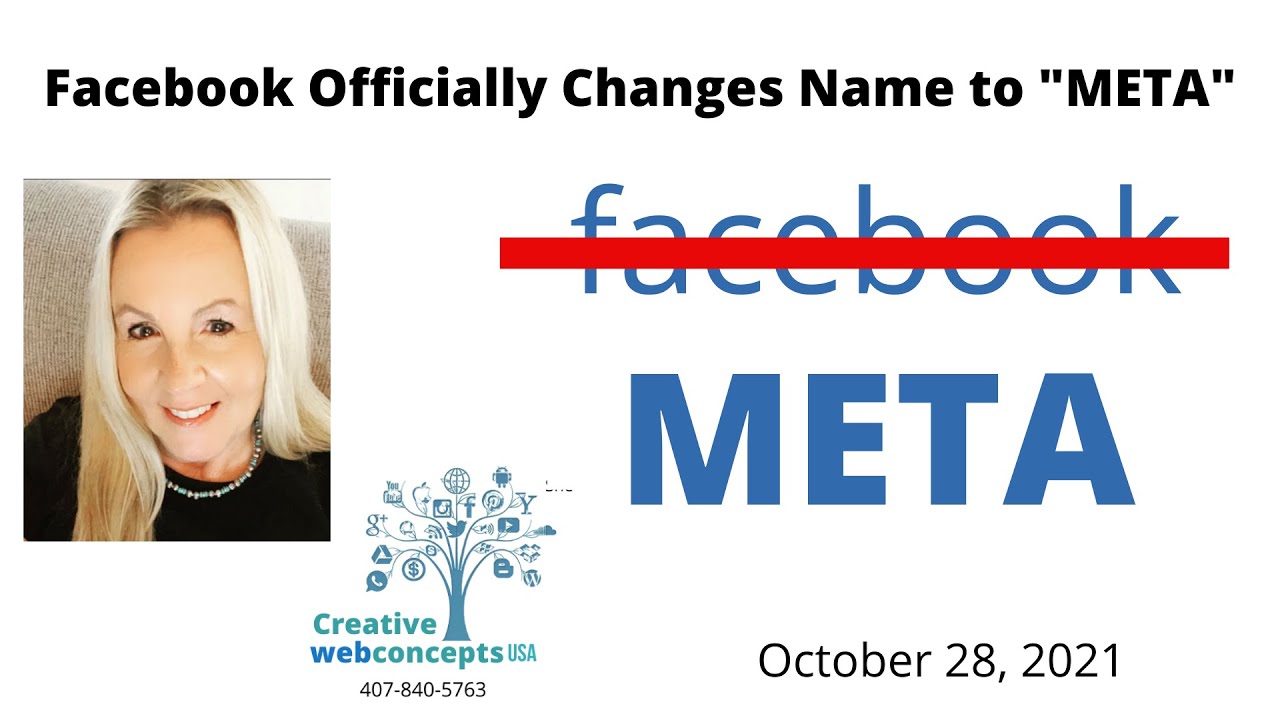 Facebook's Official New Name Is META Announcement Made Today - YouTube