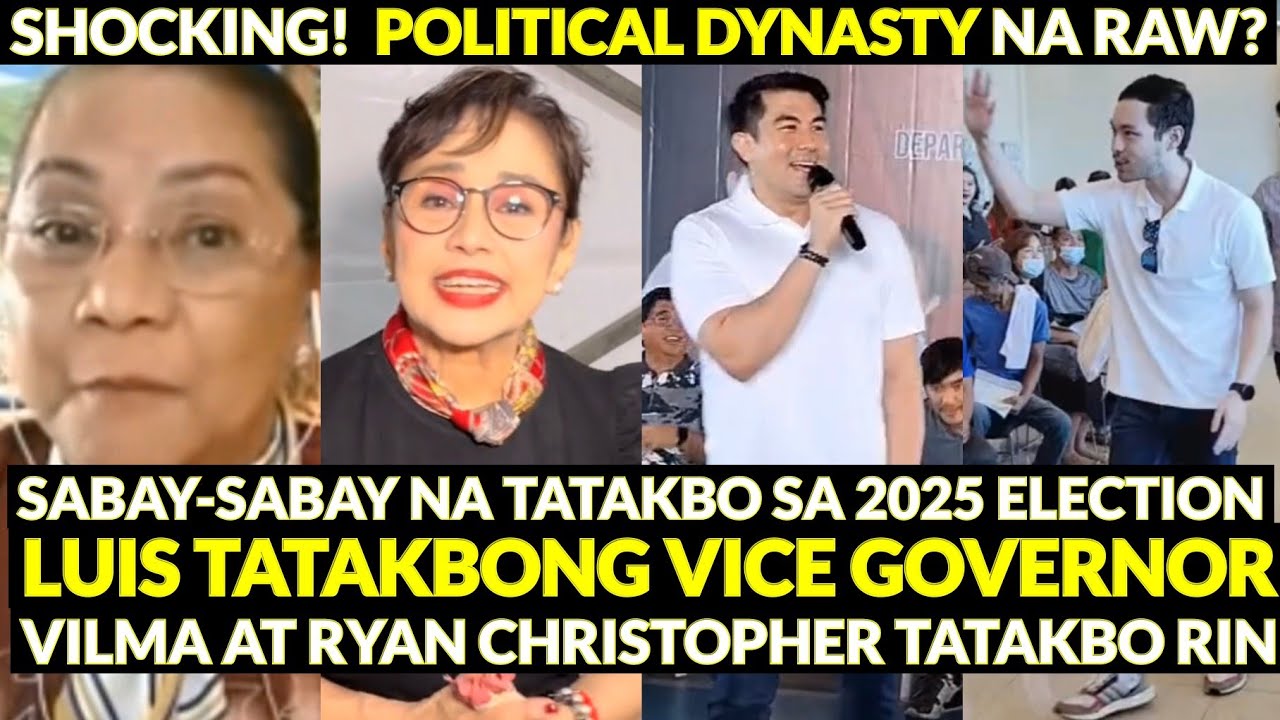 Panoorin! LUIS MANZANO Tatakbong VICE GOVERNOR! Vilma Governor, Ryan ...