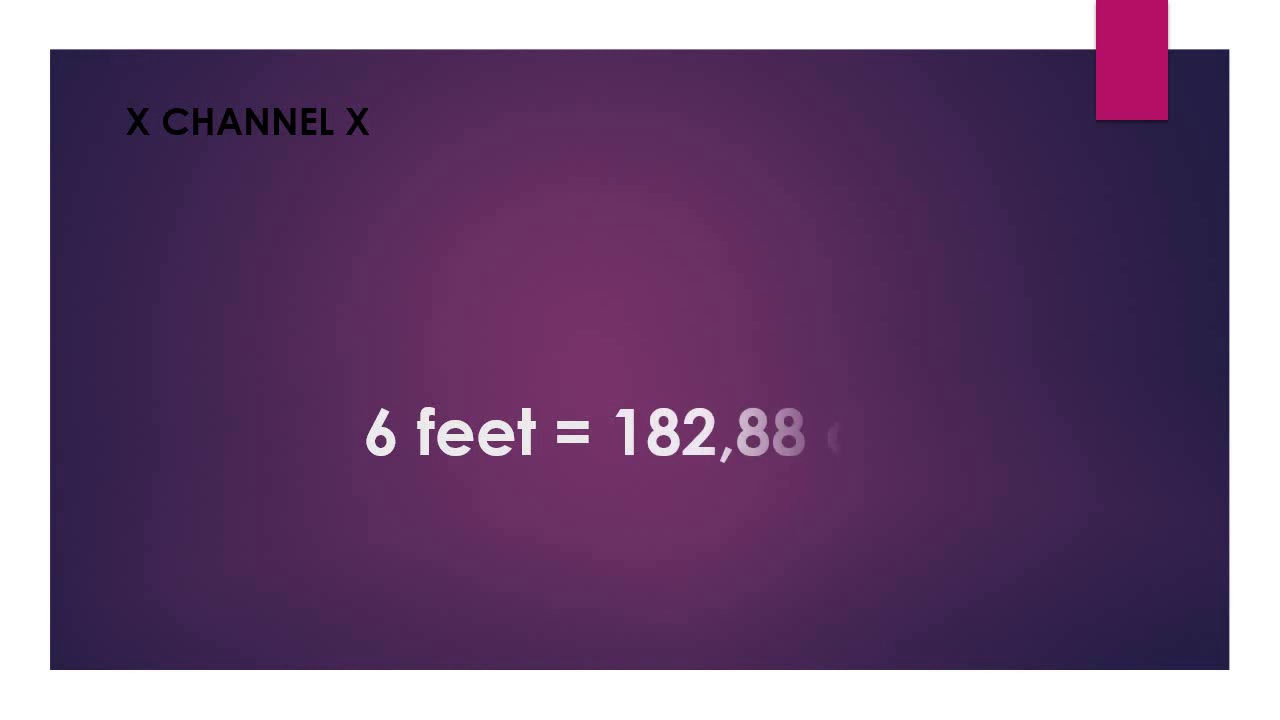 6 Feet To Cm YouTube