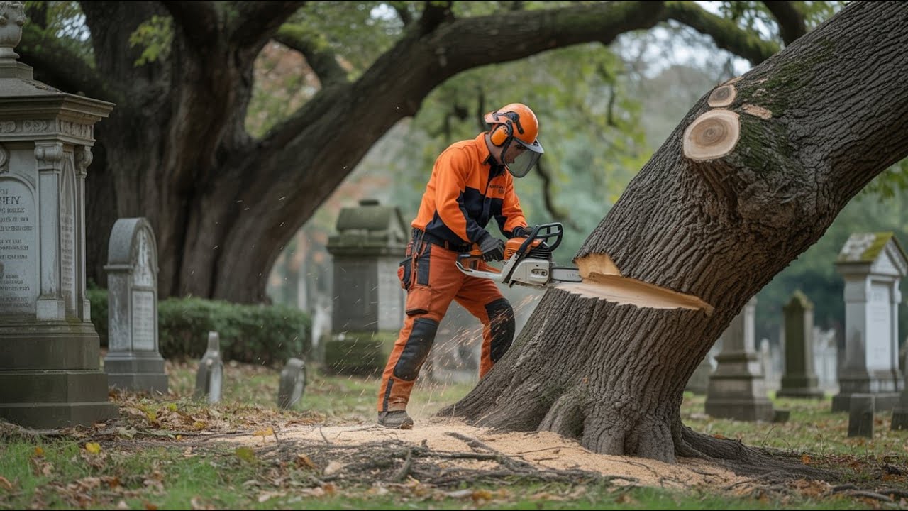 We work in the cemetery: carefully and without damage - YouTube