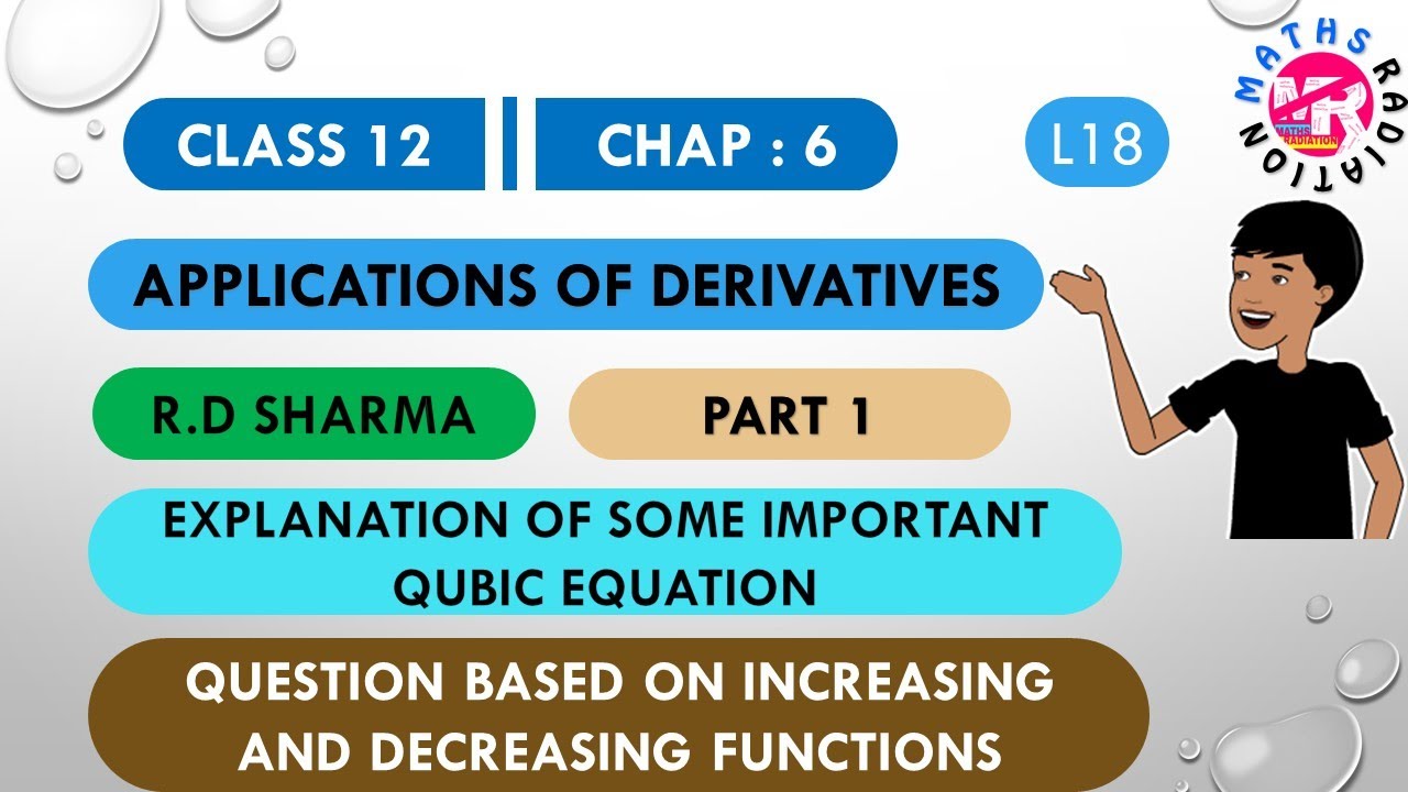 CLASS 12 MATHS | CHAP 6 | QUESTIONS BASED ON INCREASING AND DECREASING ...