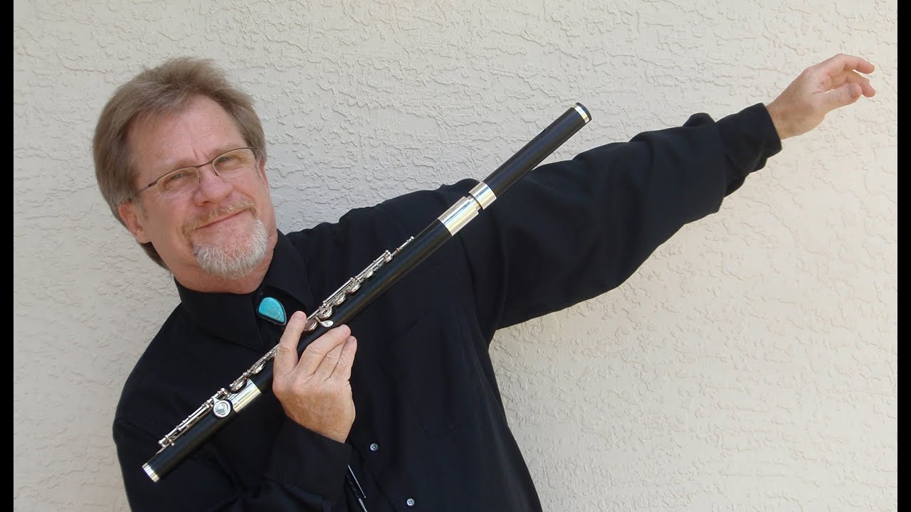 Bill Larsen, flute, performs Angels Greet with Anthems Sweet ...
