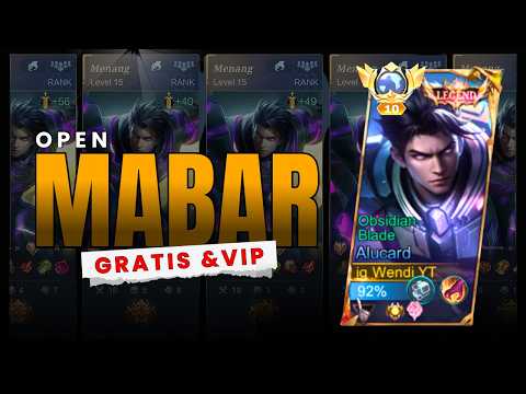 LIVE MOBILE LEGENDS , MABAR GRATIS BARENG TOP GLOBAL ALUCARD !!