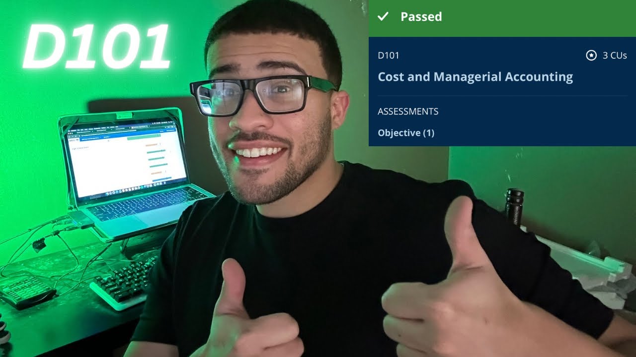 How to pass Cost & Managerial Accounting at WGU (D101) - YouTube