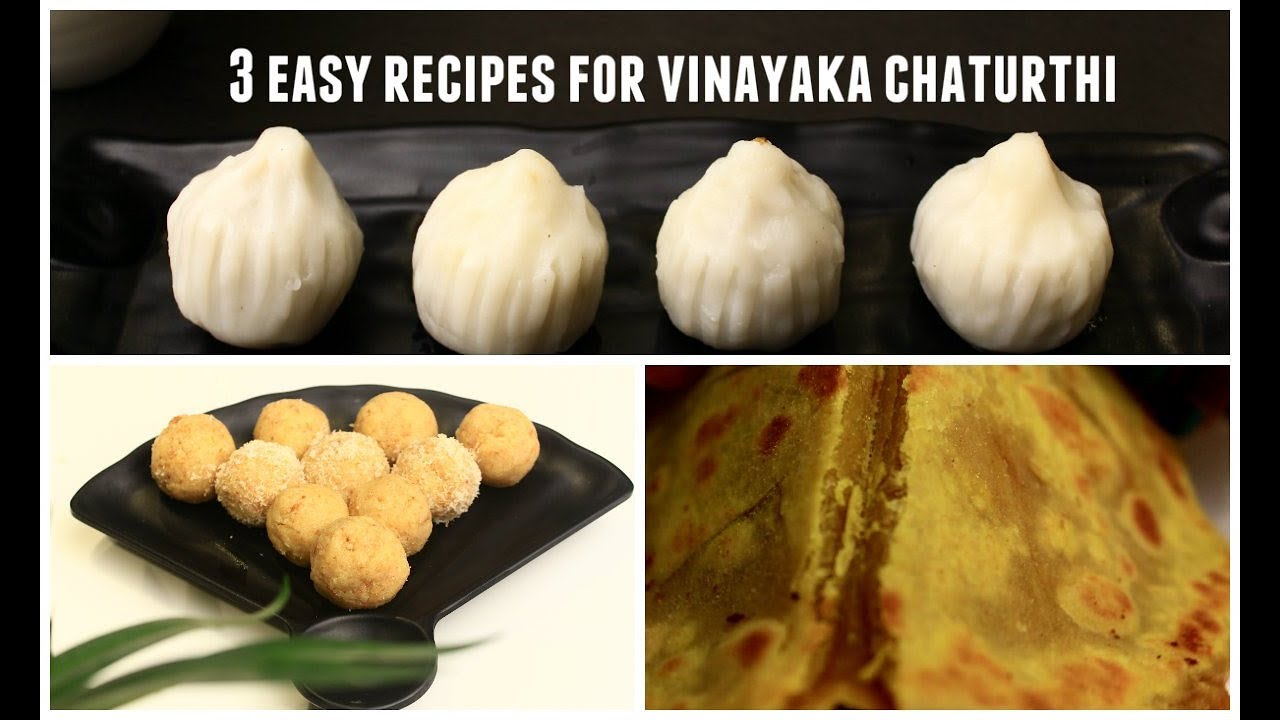 Easy recipes for vinayaka chaturthi/poorana kolukattai/coconut ladoo ...