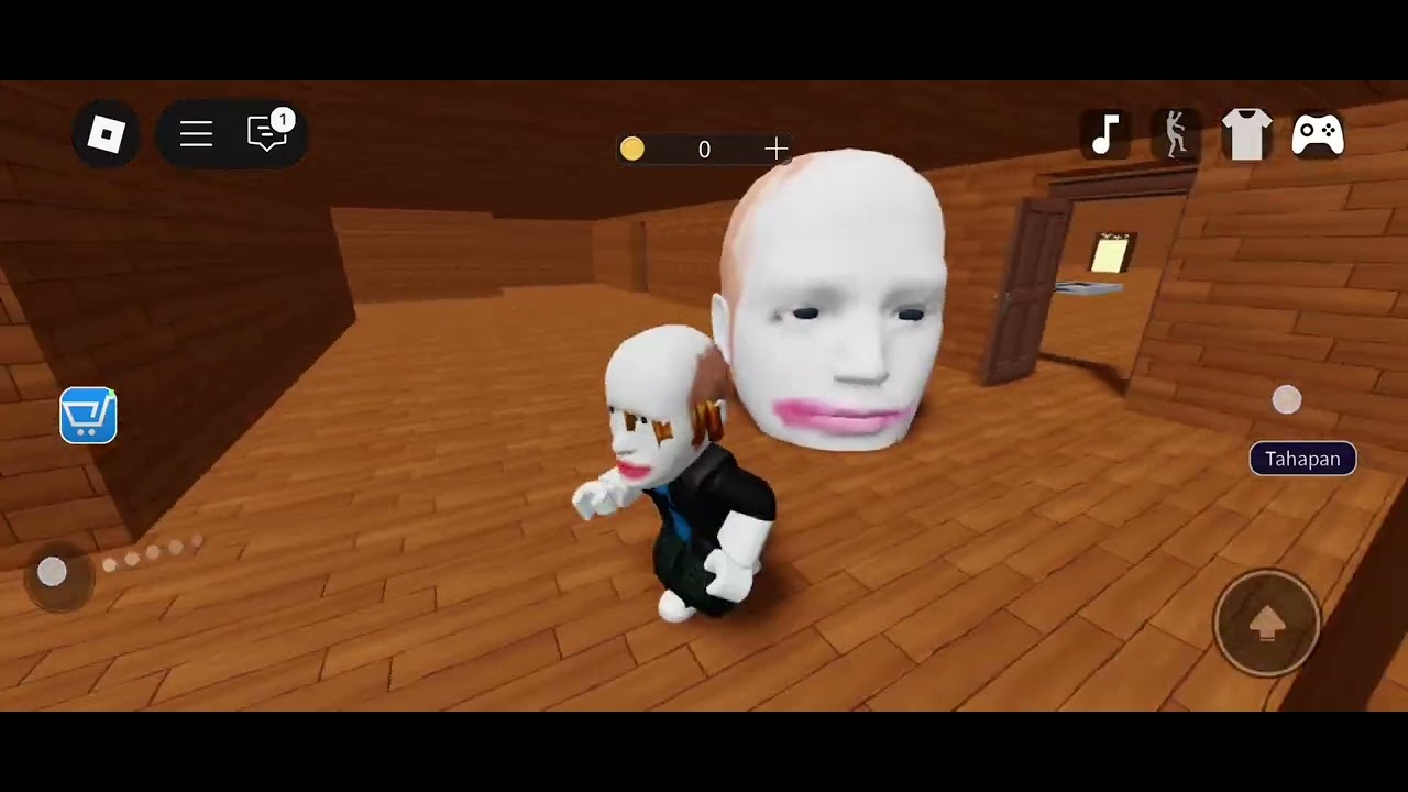 DIKEJAR MONSTER KEPALA BOTAK, ROBLOX SERU - YouTube