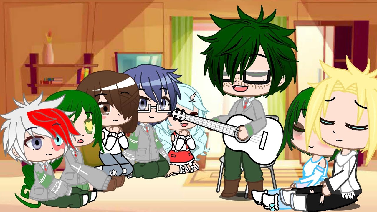 Deku sings for his squad.-but they're kids- Little bird little bird ...