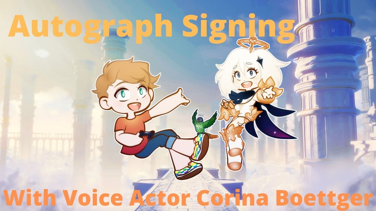 Autograph Signing with Corina Boettger the Voice Actor of Paimon! - YouTube