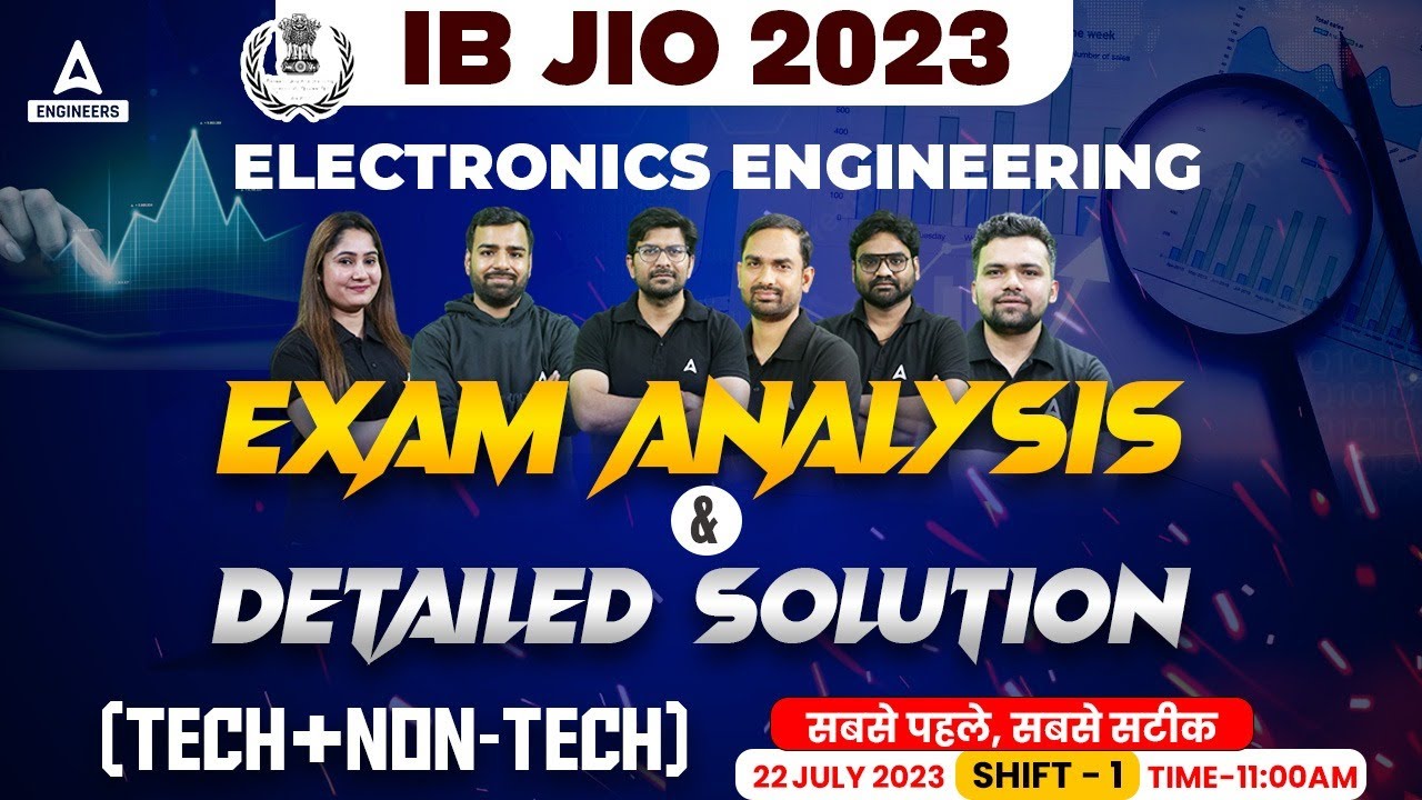 IB JIO 2023 | Electronics Engineering | Exam Analysis & Detailed Solution | Tech + Non Tech ...