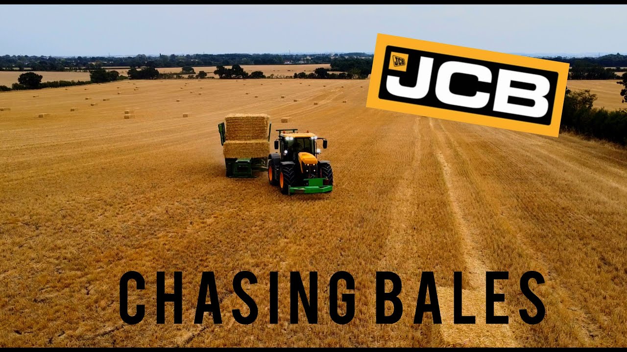 Chasing Bales with Stud Farm Contracting and a JCB fastrac 4220 #jcb # ...