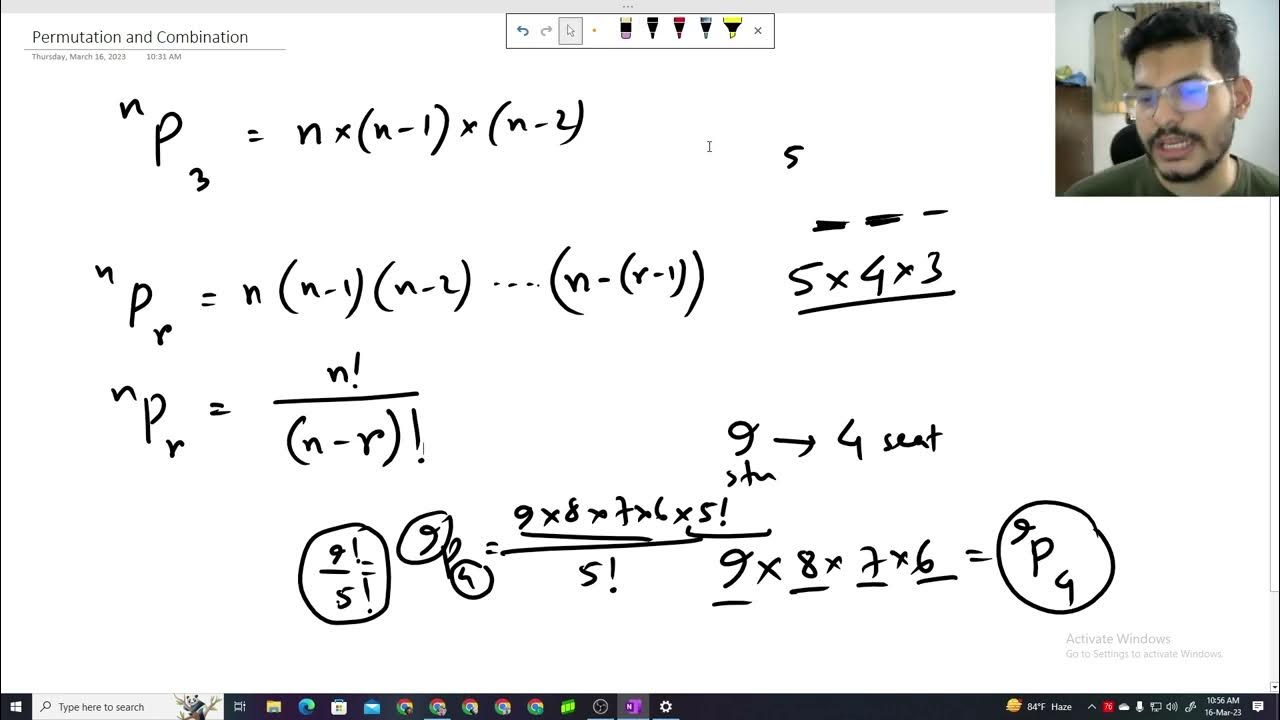 Combinatorics 2 Basics Of Permutation And Combination Youtube