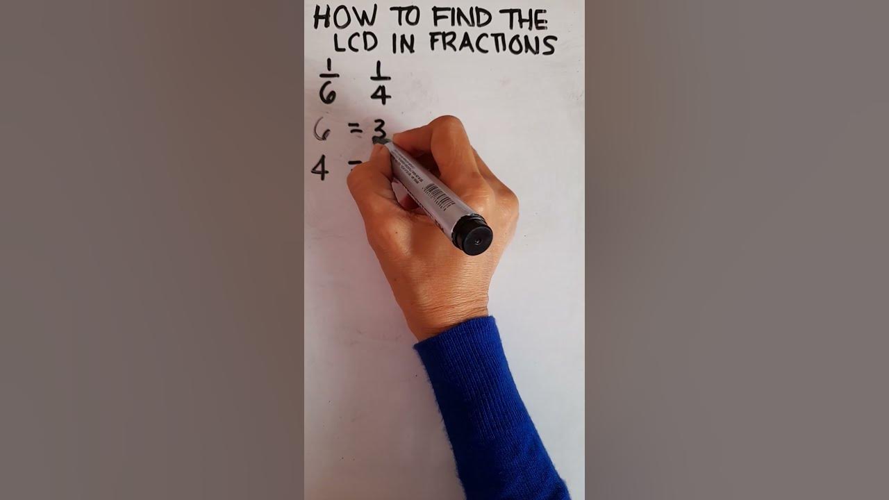 HOW TO FIND THE LCD IN FRACTIONS #shorts #maths #math #howto - YouTube