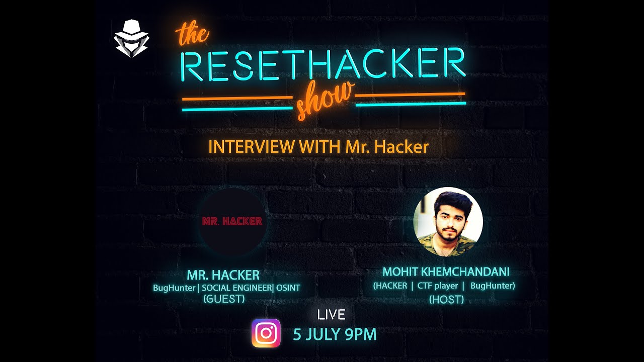 Interview with Mr.Hacker By RESETHACKER - YouTube