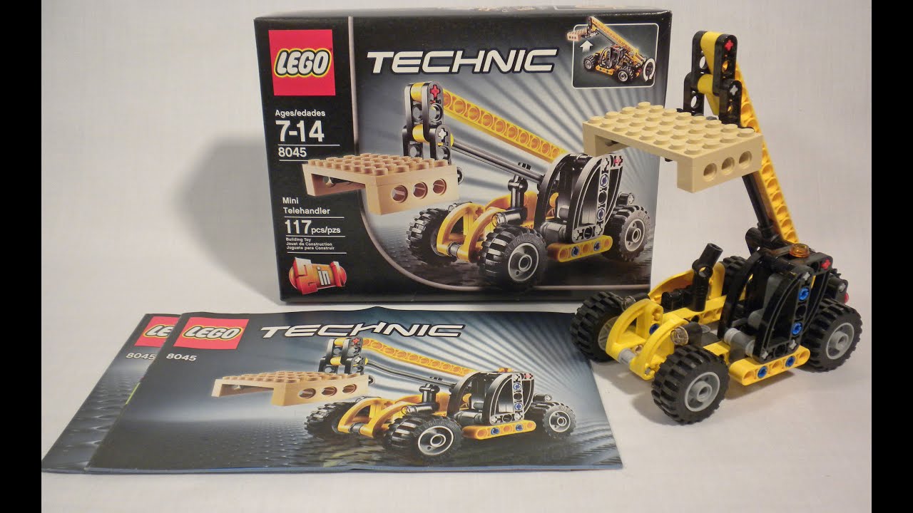 Technic Mini Telehandler LEGO Set 8045 From 2010 - YouTube