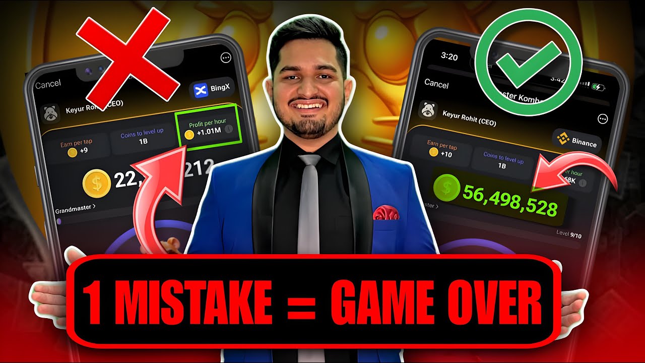 Hamster Kombat 1 Mistake = Game Over | Hamster Kombat Per Hour - YouTube