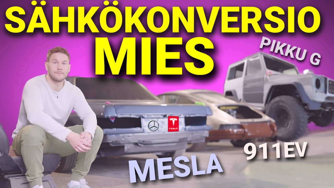 590. SähkökonversioMIES rakentaa Mesla-, Mercedes G- ja 911EV-projekteja - YouTube