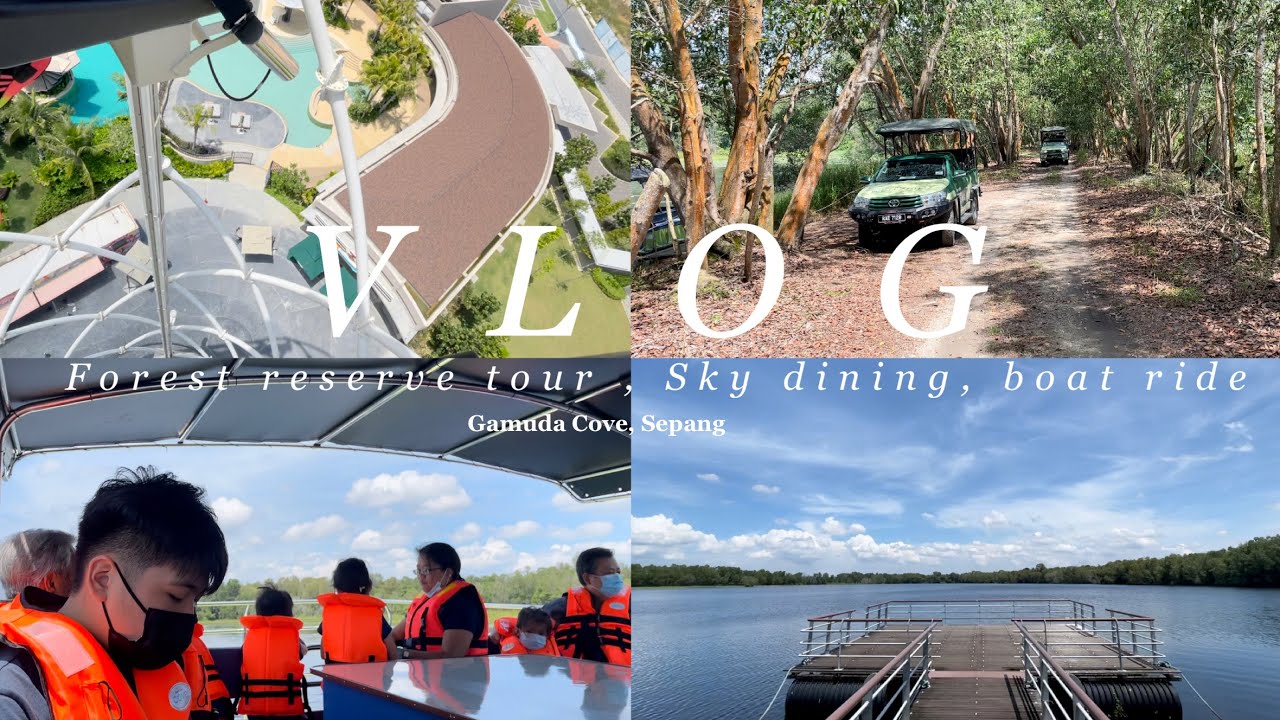Vlog 🌿// Sky dining, Wetlands tour, lake boat cruise & wildlife [Gamuda ...