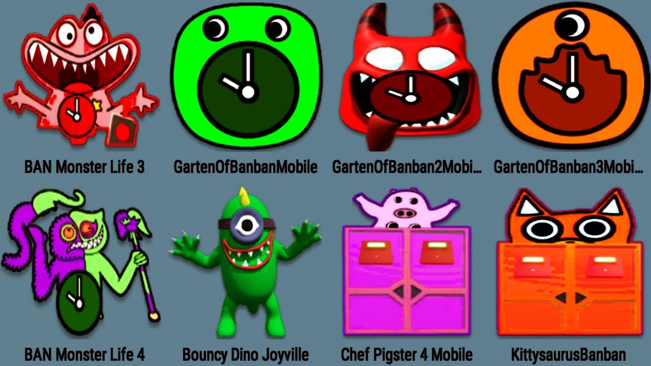 BAN Monster Life 3 ,GartenOfBanbanMobile 1+2+3, BAN Monster Life 4 ...