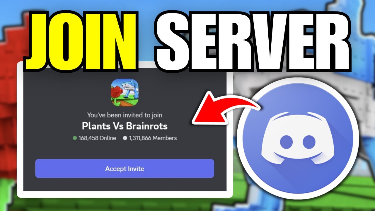 How To Join Plants Vs Brainrots Discord Server (Step By Step) - YouTube