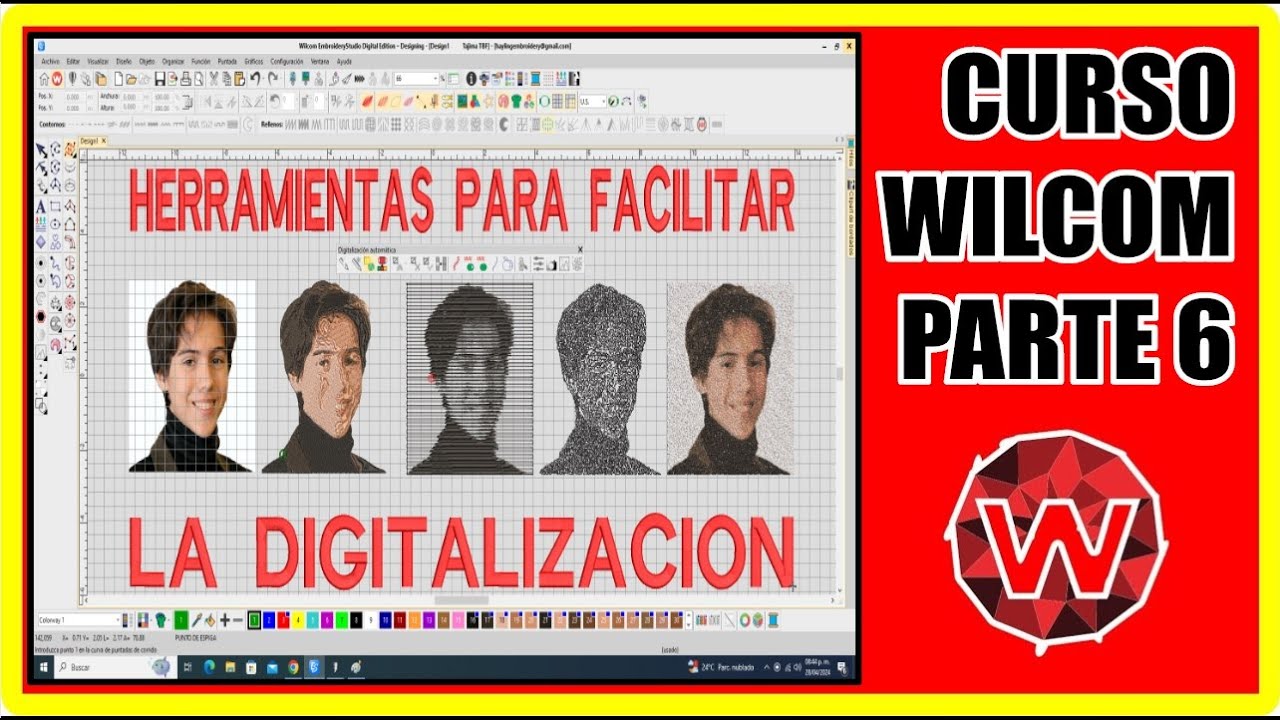 CURSO DE WILCOM PARTE 6 - HERRAMIENTAS QUE FACILITAN LA DIGITALIZACION ...