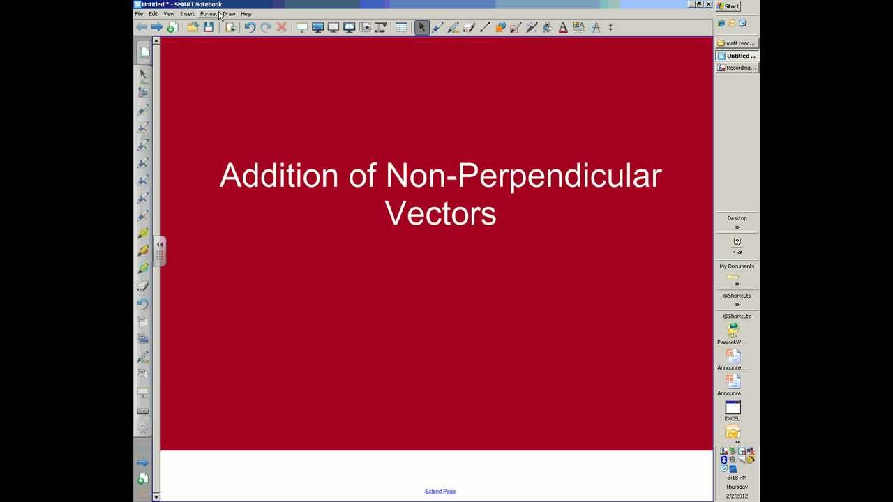 Addition (Resultant Vector) or Non-Perpendicular Vectors - YouTube