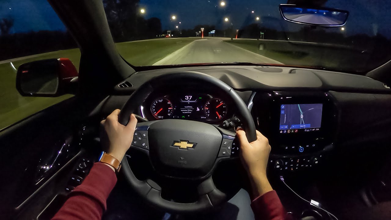 2023 Chevrolet Traverse High Country - POV Night Drive (Binaural Audio ...